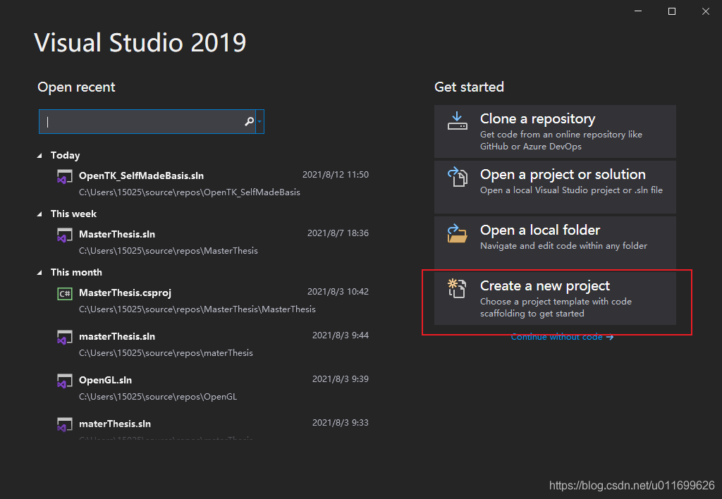 Visual Studio内配置OpenTK环境_c# opentk-CSDN博客