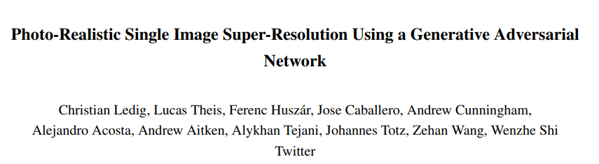 图像超分辨重建领域文献调研（SRCNN SRGAN ESRGAN）_超分辨率重建法经典文献-CSDN博客