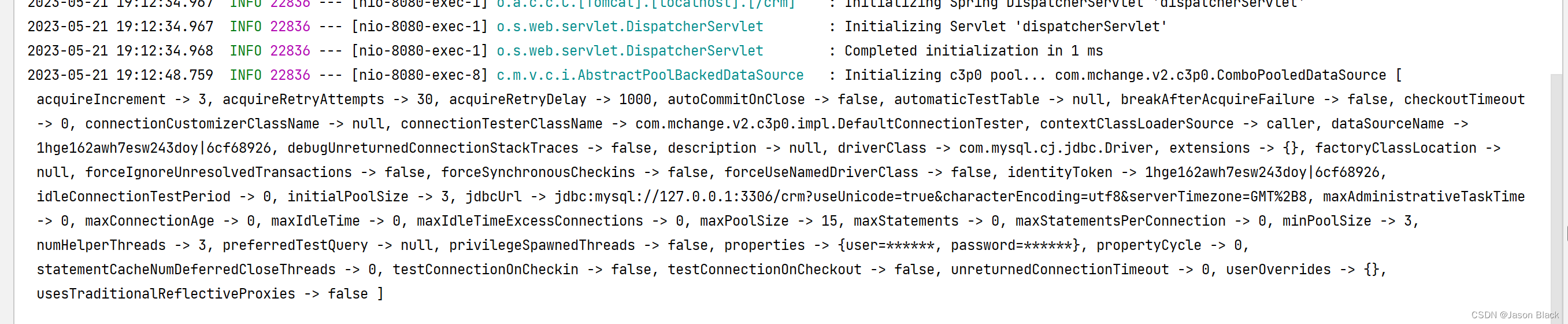 Initializing c3p0 pool... com.mchange.v2.c3p0.ComboPooledDataSource 数据库连接问题-CSDN博客