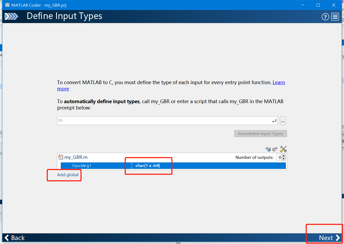 matlab coder：.m转成c语言，并实现VS里实例运行，二维数组传递_matlab m文件编译为c程序-CSDN博客