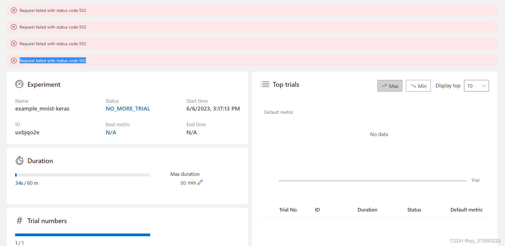 NNI使用过程中显示网络错误_nni连接中断-CSDN博客