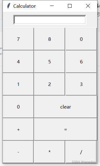 用python中tkinter编制简易计算器源码delete0 Tkend Csdn博客
