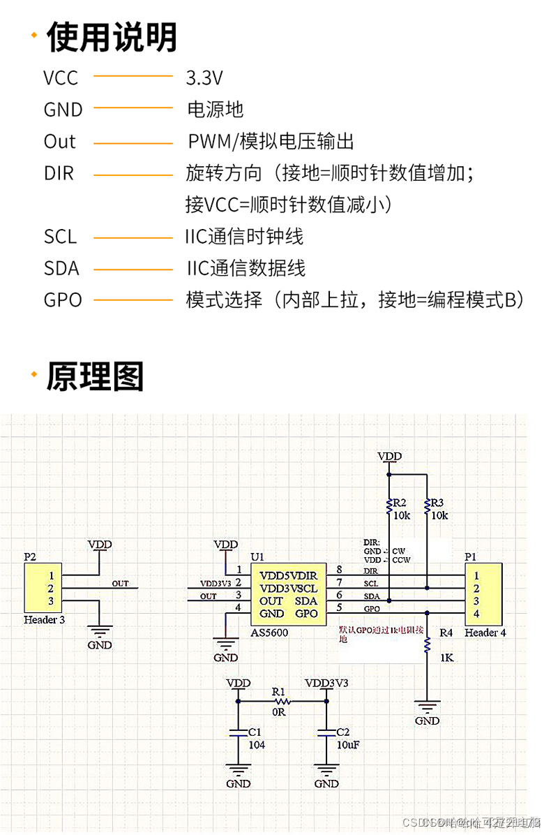 AS5600 12 位可编程非接触式磁编-CSDN博客