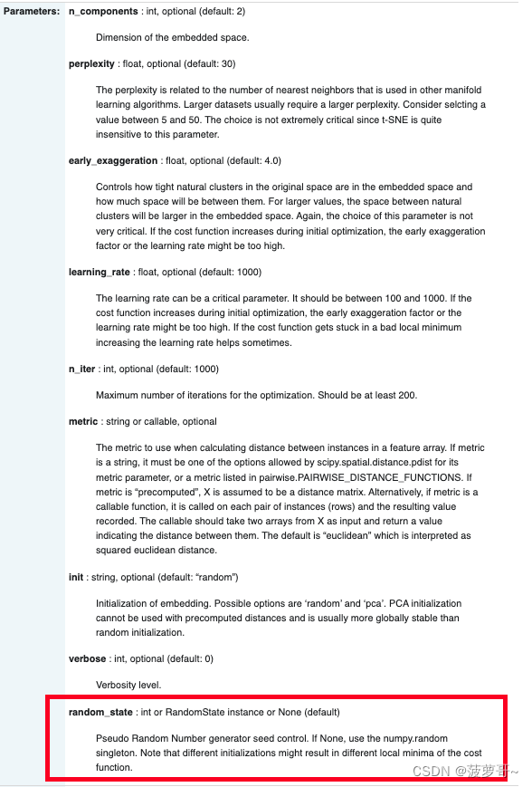 解决sklearn中tsne算法降维结果不一致的问题_降维结果不对-CSDN博客