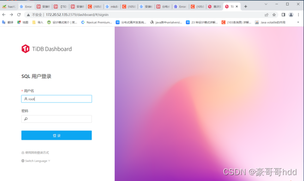 tidb数据库的安装与部署_tidb安装部署-CSDN博客