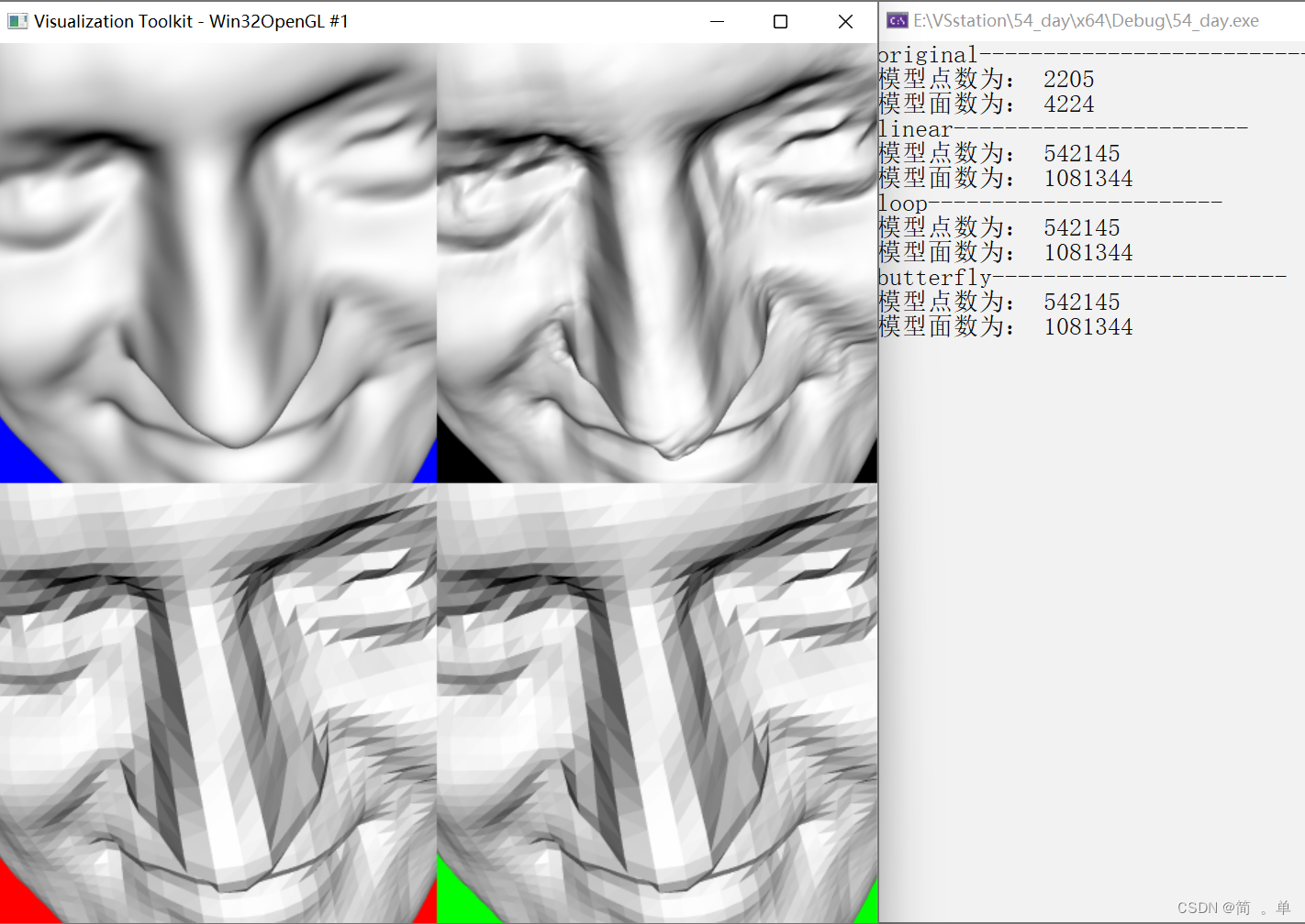 VTK：图形基本操作进阶——多分辨率策略（模型细化的三种方法）_vtklinearsubdivisionfilter-CSDN博客