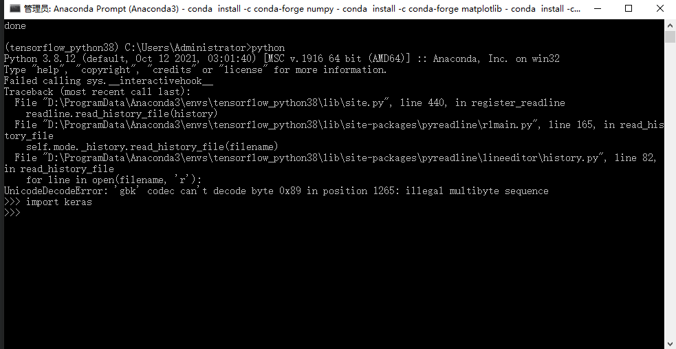 windows下在anaconda中安装tensorflow和keras_anacodna中 'keras-CSDN博客