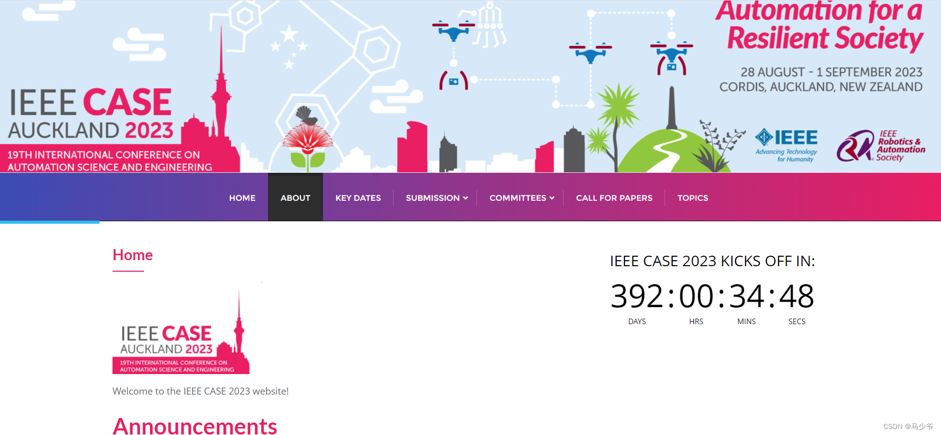 IEEE 国际自动化科学与工程会议 (CASE2023)_case会议-CSDN博客