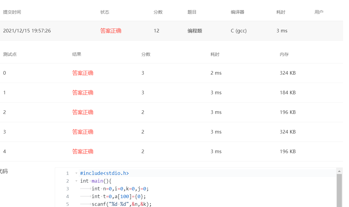 【PTA R7-8】简单选择排序显示第K趟-CSDN博客