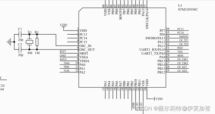 stm32f030 学习笔记 （1）adc单/双通道采集_stm32f030cc adc-CSDN博客