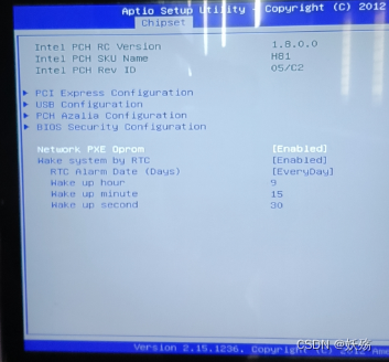 如何在bios里配置AMI版本2.15.1236，上电启动。_妖殇-华为开发者空间