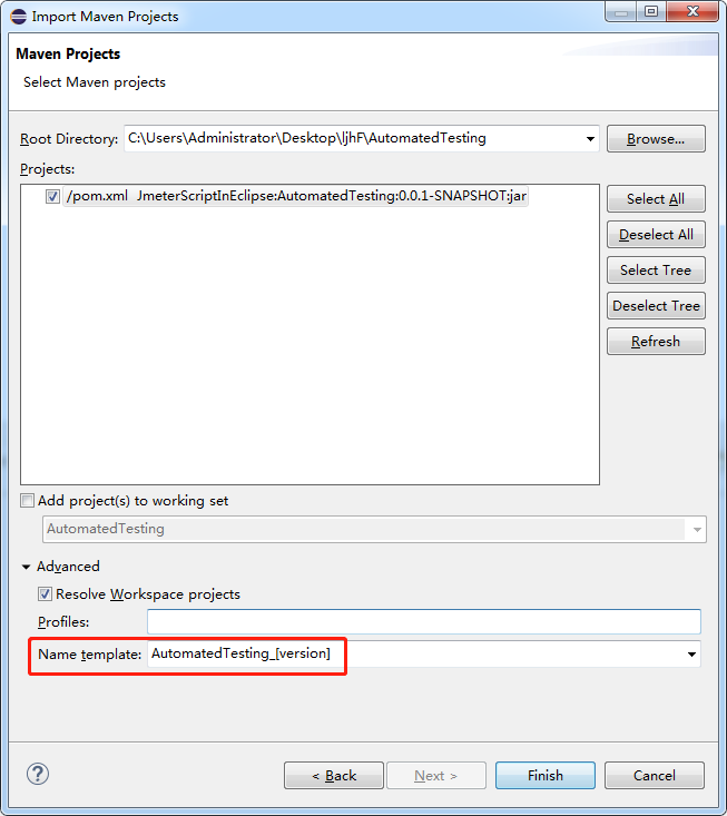 The solution when Eclipse imports a project with the same name - Programmer Sought