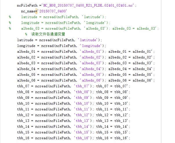 Matlab葵花卫星NC文件读取，以图像形式保存，或以mat形式保存_matlab 加载nc数据保存为mat-CSDN博客
