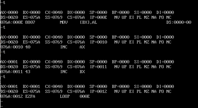 《汇编语言》第5章 [BX]和loop指令——实验4[bx]和loop的使用_sl:inc bx loop sl mov cx, mov bx,2 mov bx1 补全这段程序,-CSDN博客
