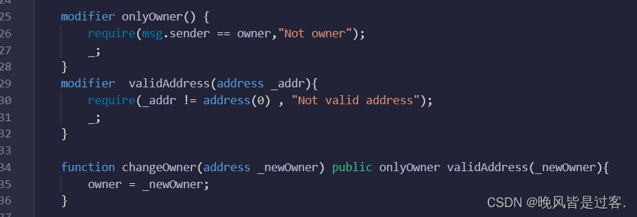 solidity中modifier(函数修改器)中 _；的作用（下划线加分号）以及防止被重入攻击_solidity单独一个下划线什么意思-CSDN博客