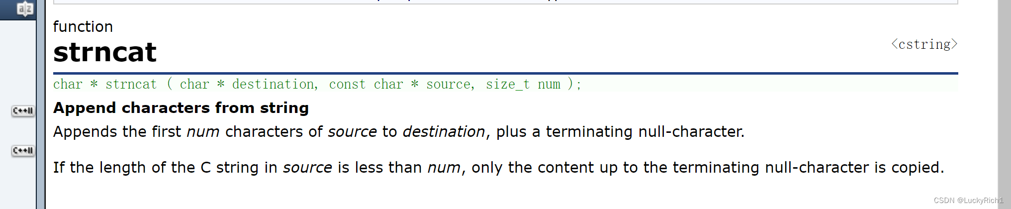 函数strncpy,strncat,strncmp的使用以及模拟实现 Csdn博客