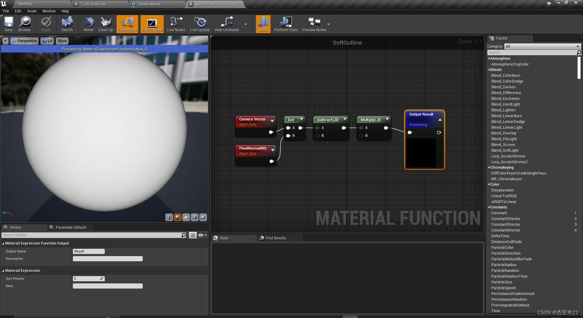 UE4 | 学习Shader - “赏月、玩灯笼”_ue4灯笼-CSDN博客