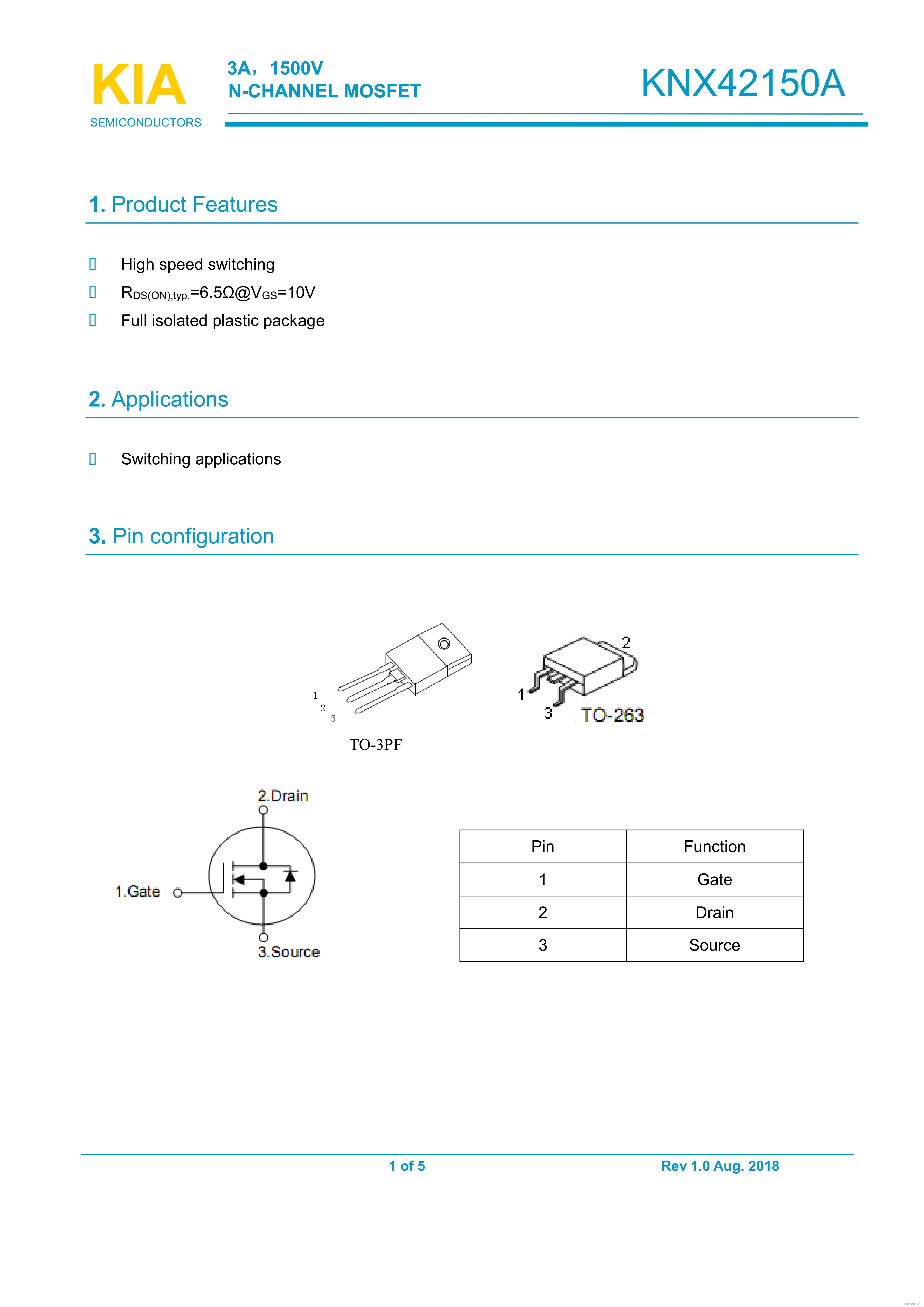 2sk2225代换3A/1500V中文资料【PDF数据手册】_k2225管脚排列-CSDN博客