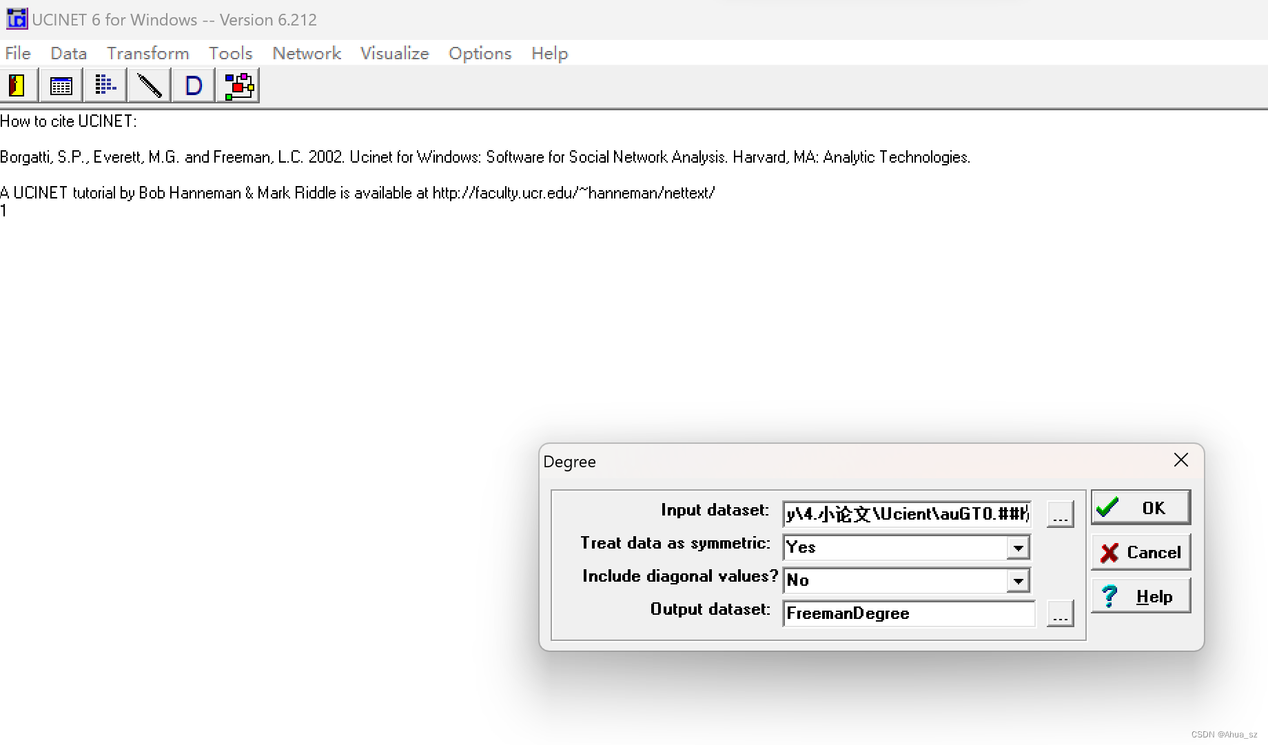 Ucinet软件学习教程-CSDN博客