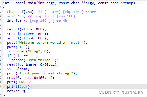 格式化字符漏洞_[hnctf 2022 week1]fmtstrre-CSDN博客