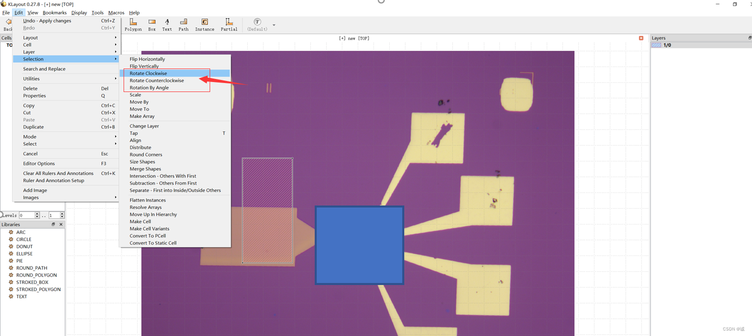Klayout教程(一)如何导入图片进行画图--适合EBL套刻-CSDN博客
