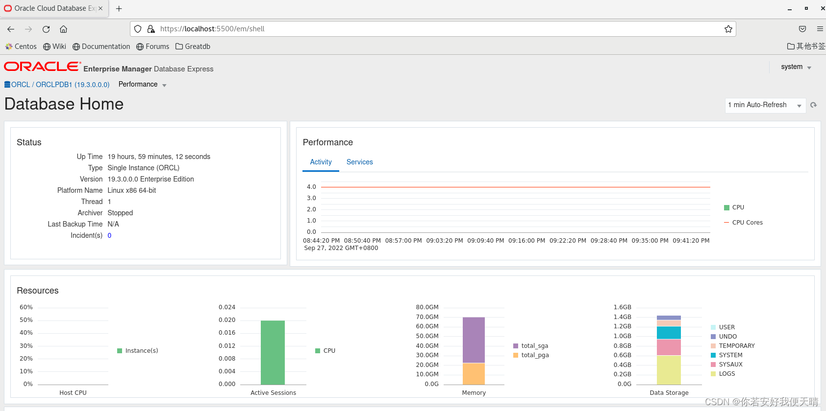 Centos7 Docker安装oracle19c Csdn博客