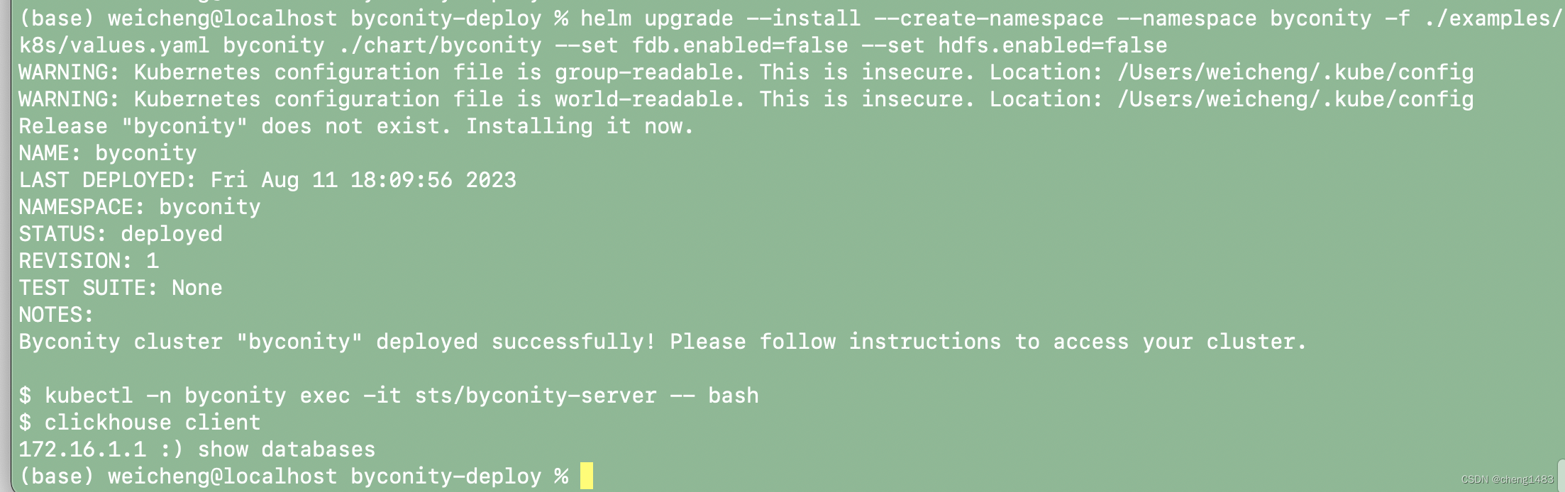 基于 K8S + S3 部署ByConity_byconity s3-CSDN博客