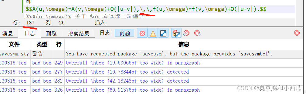 解决latex警告“Command \nobreakspace invalid in math mode”的一个经验_command...invalid in math mode on ...