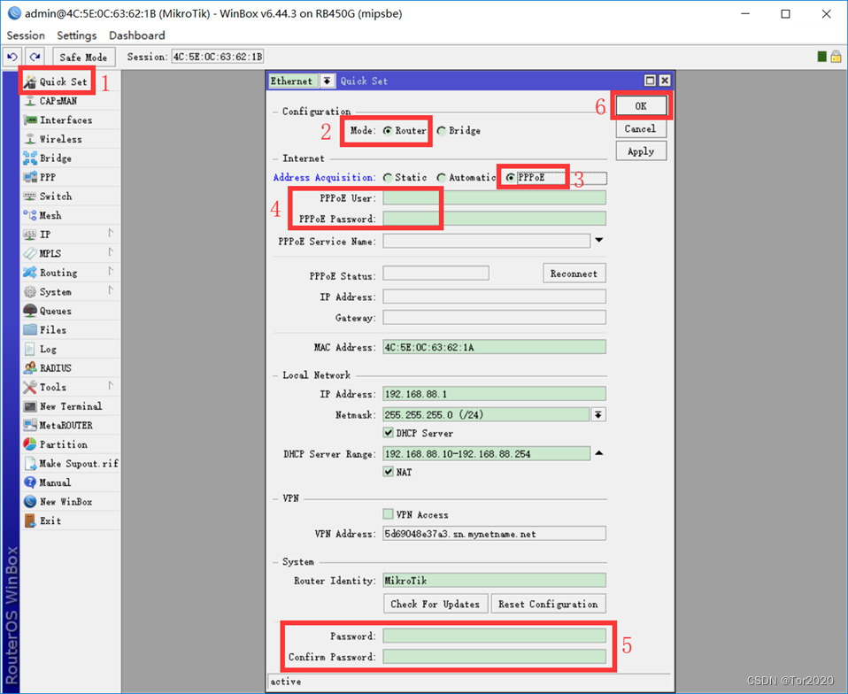 MikroTik(RouteOS)有线路由器快速设置教程_mikrotik设置教程-CSDN博客