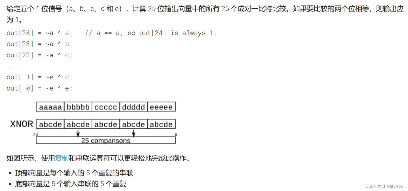新手入门verilog语言：hdlbits刷题总结（二）verilog打包阵列 Csdn博客