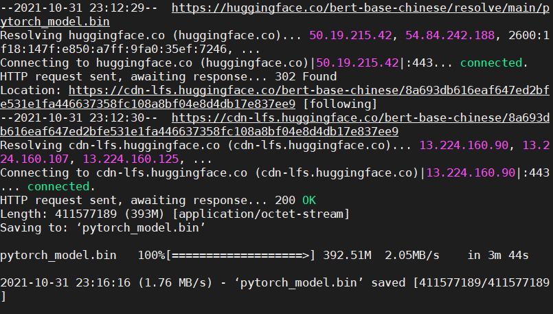 HuggingFace 所有预训练模型下载地址_wget huggingface-CSDN博客