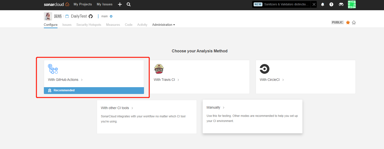 GitHub使用Sonarcloud进行项目分析-CSDN博客
