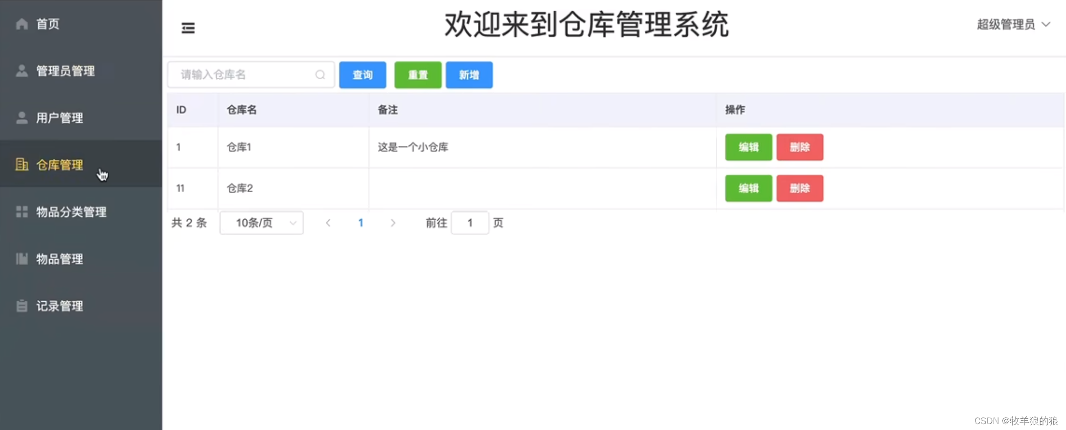 仓库管理系统 原型图和智云仓库管理系统 Rp Csdn博客 