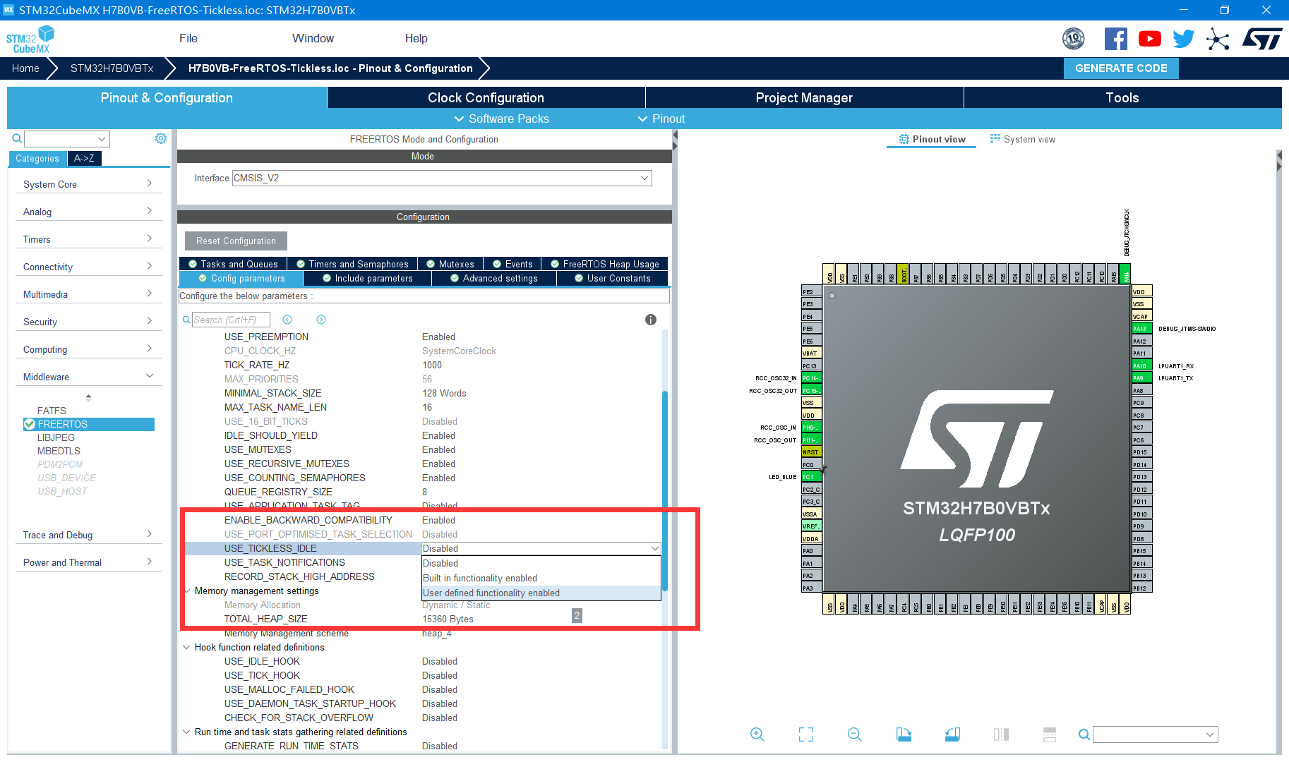 在STM32上使用FreeRTOS的Tickless(停止模式)_freertos tickless睡眠 stm32-CSDN博客
