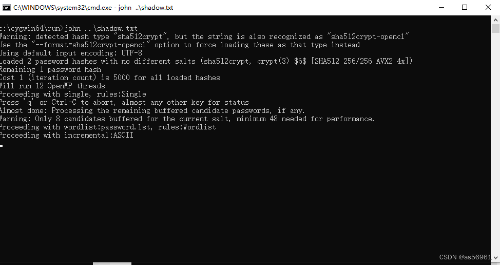 JTR（John the Ripper） Windows下使用GPU（N卡）破解Linux用户密码_john the ripper gpu-CSDN博客