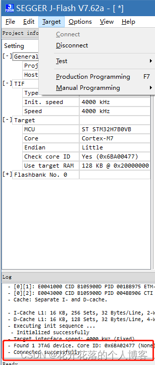 使用JLink烧写（HEX）程序_jlink烧录hex文件-CSDN博客
