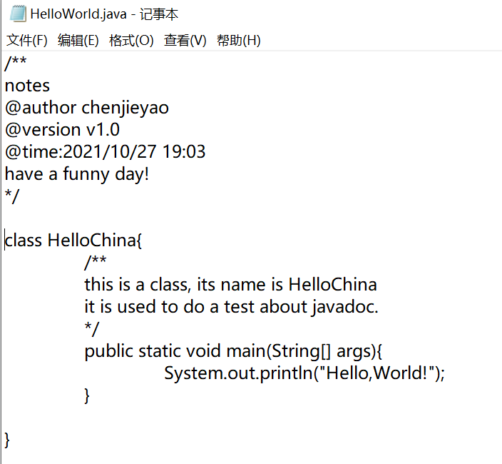 类 HelloChina 是公共的, 应在名为 HelloChina.java 的文件中声明-CSDN博客