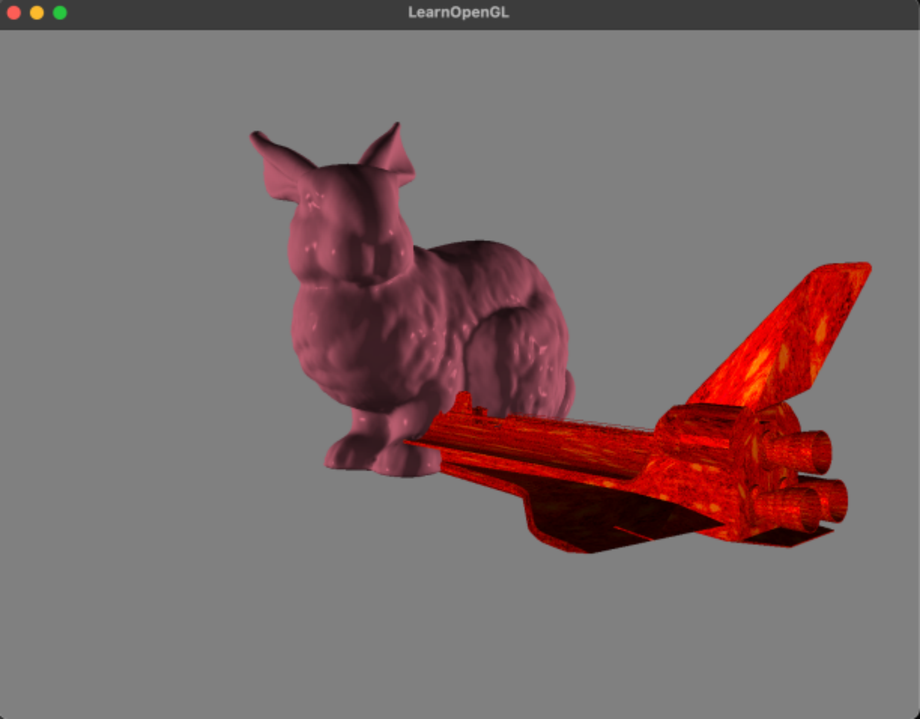 OpenGL课程设计 三维图形交互程序 bunny兔+飞机模型_opengl交互式三维模型观察程序实验-CSDN博客