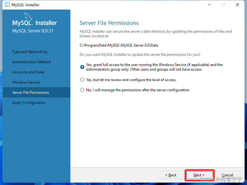 在win11下安装mysql并通过python进行链接_win11 vue python flask mysql-CSDN博客