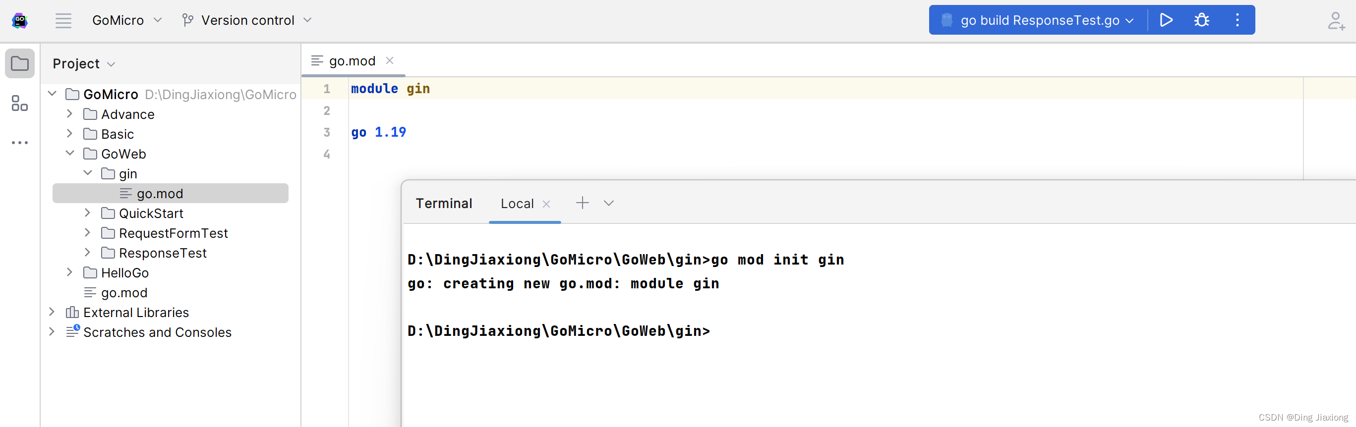 Go语言高并发与微服务实战 学习笔记 第5章 构建go Web服务器 54 实践案例：golang Web框架gin实践gin框架如何