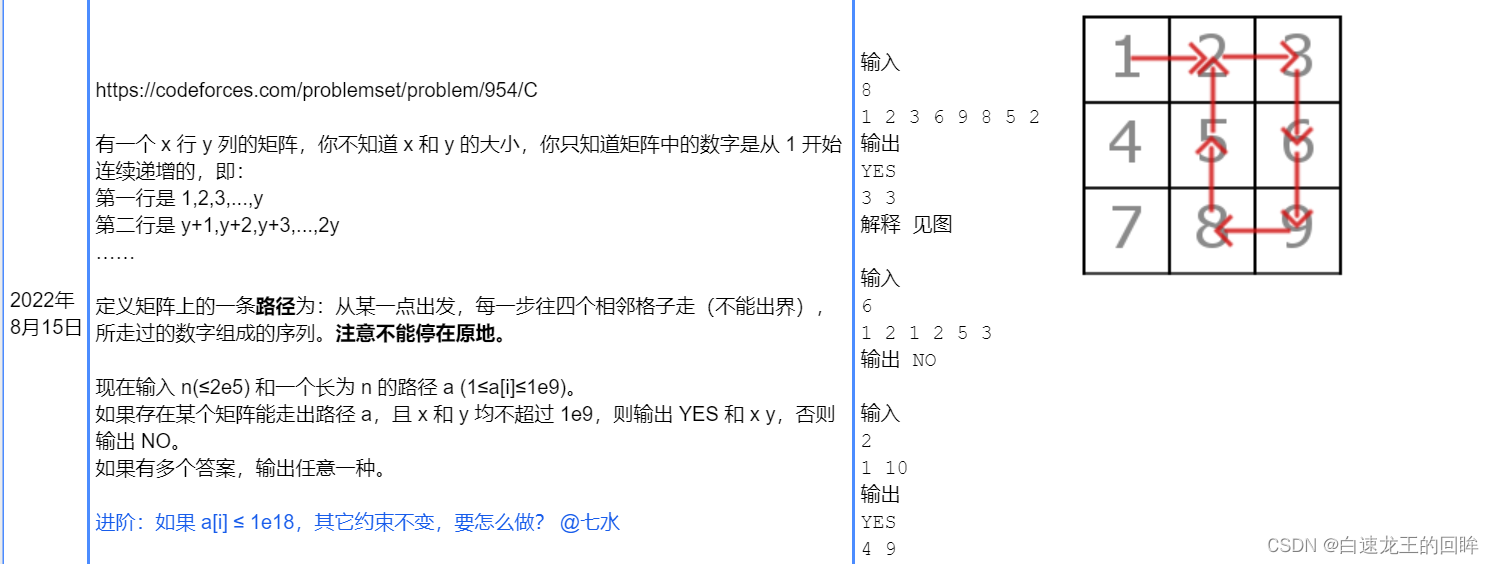 codeforces：C. Matrix Walk【构造】-CSDN博客