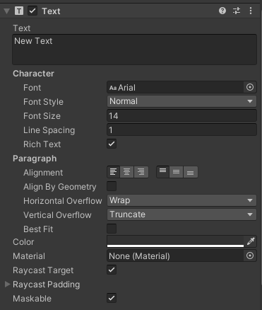 【unity3D】UGUI-Text组件_unity 3d text组件-CSDN博客