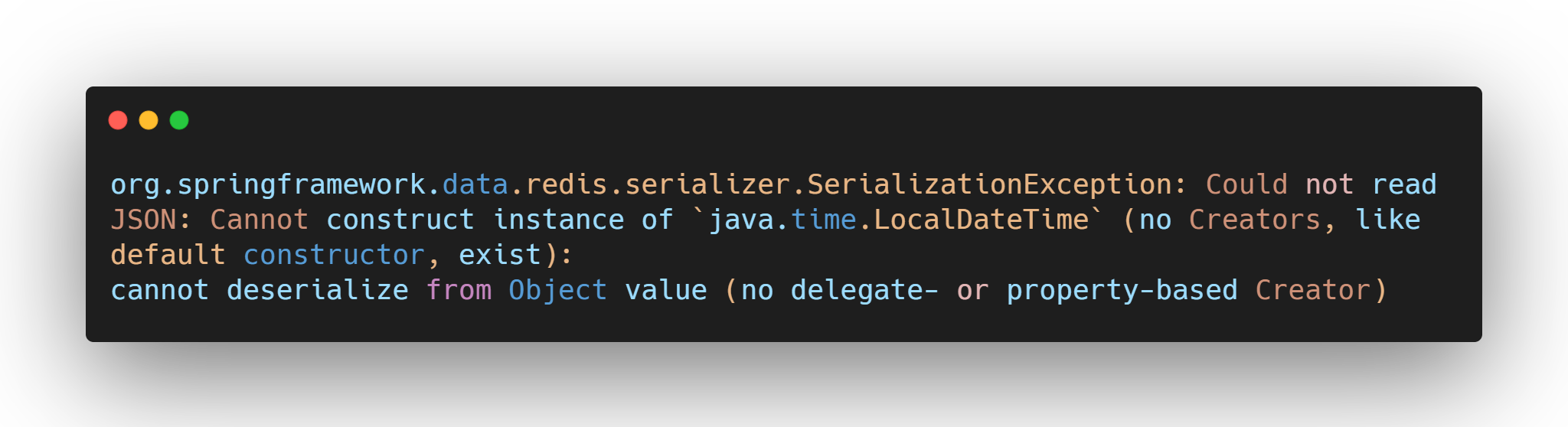 Redis存储LocalDateTime类型无法反序列化_redis datetime-CSDN博客