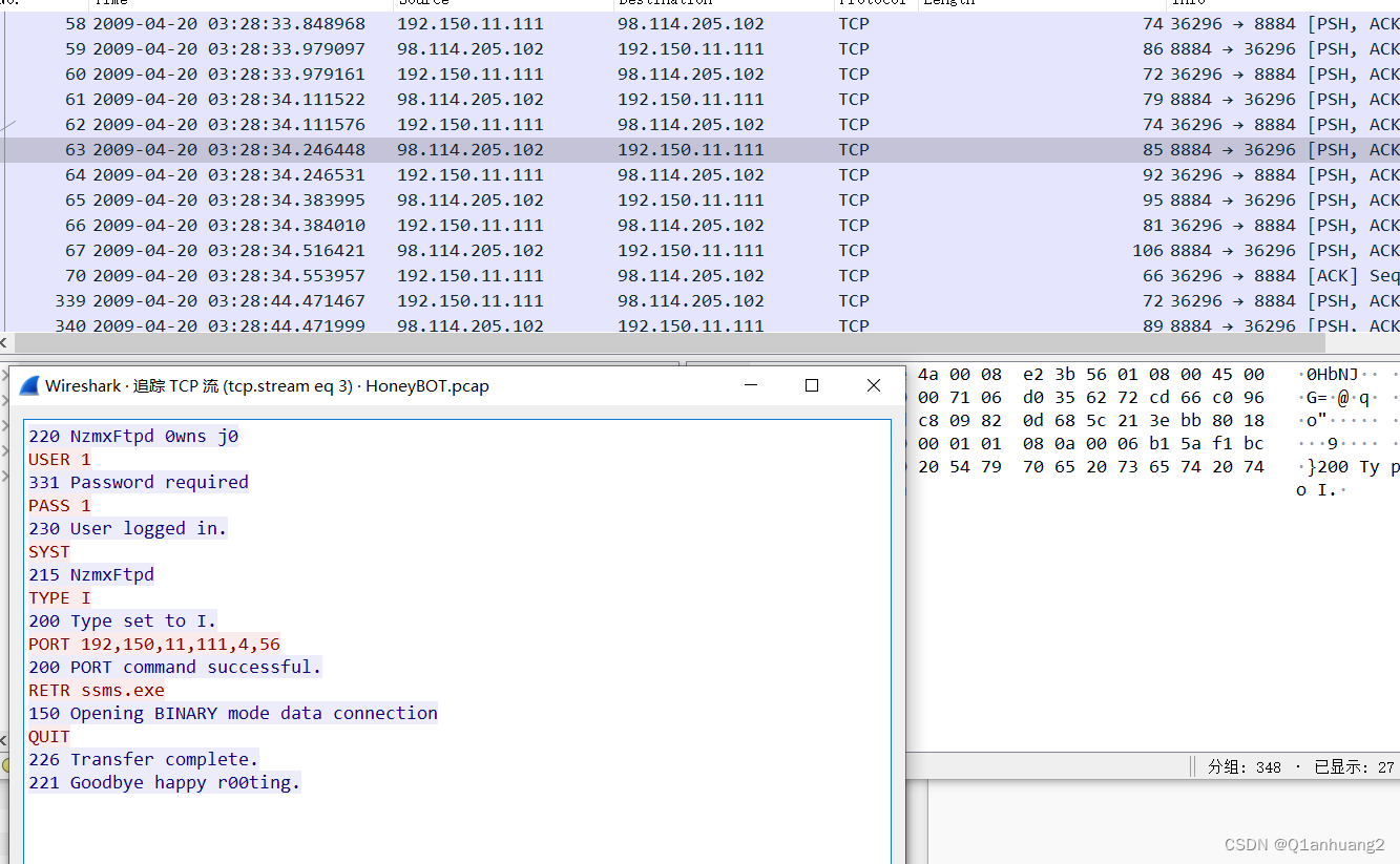 【blueteam-ctf-challenges流量取证部分】HoneyBOT Blue Team Challenge_blue team ctf challenges falconeye ...