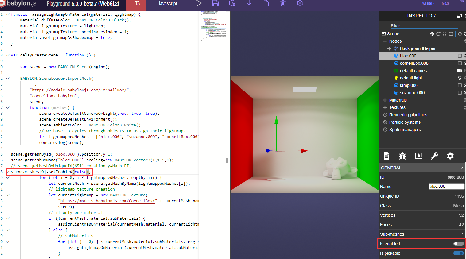 Babylonjs 基础教程与填坑④sandbox+inspector面板中的Mesh类_babylonjs mesh旋转-CSDN博客