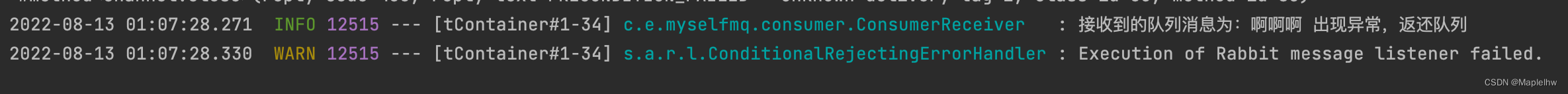 Springboot 整合 RabbitMQ（二）_acknowledge-mode: manual-CSDN博客