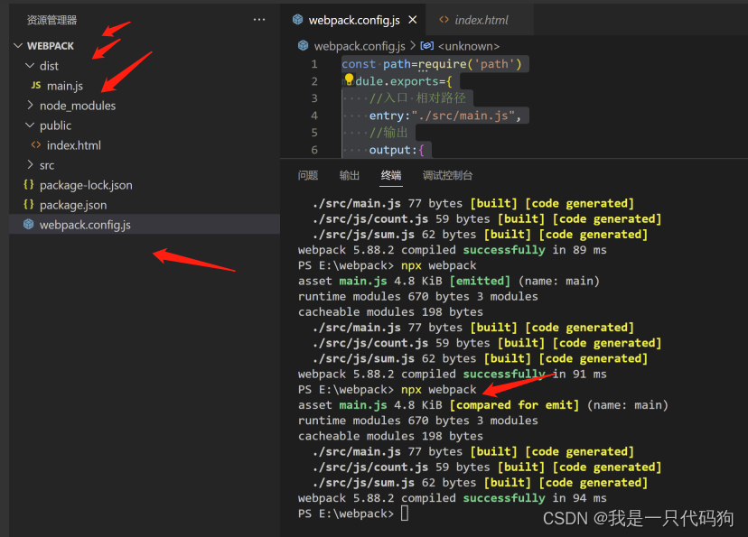 webpack5入门_webpack5 怎么运行dist文件-CSDN博客