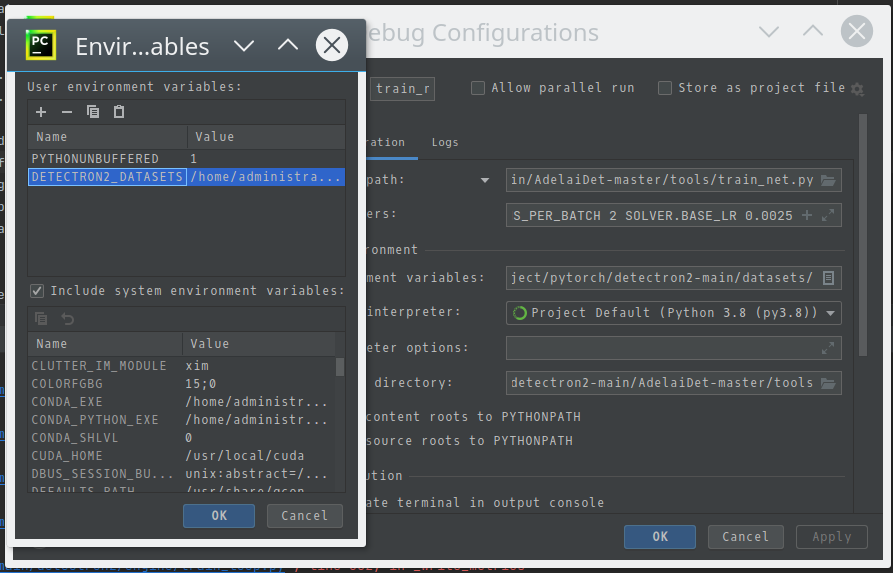 pycharm中运行detectron程序总是报错datasets/coco/annotations/instances_train2017 ...