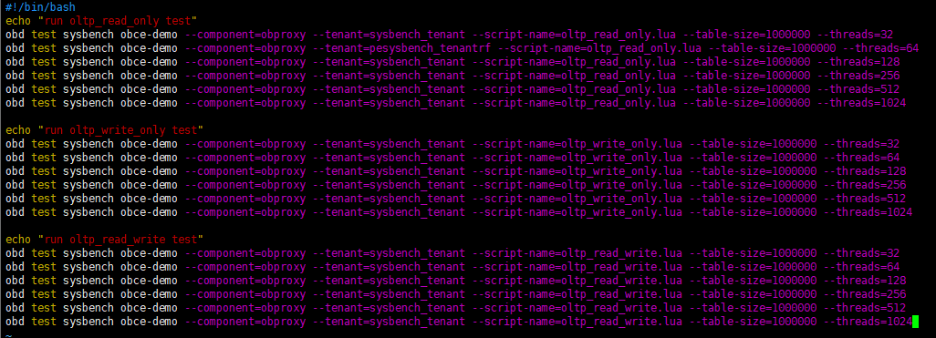 Sysbench对OceanBase开源版3.1.3数据库的OLTP性能测试_sysbench压测oceanbase-CSDN博客