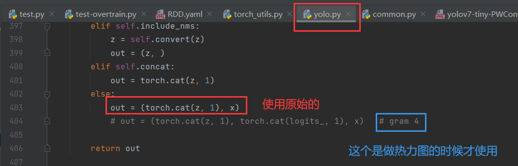 【YOLOv7热力图可视化】参考链接非常棒，此博客用于记录一些细节（如果遇到报错：ValueError: too many values to unpack (expected 2)）-CSDN博客
